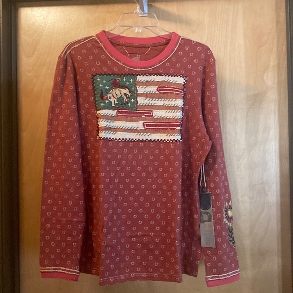 Double D Ranch | Tops | Double D Ranchwear Eloise Glory Top Size L ...